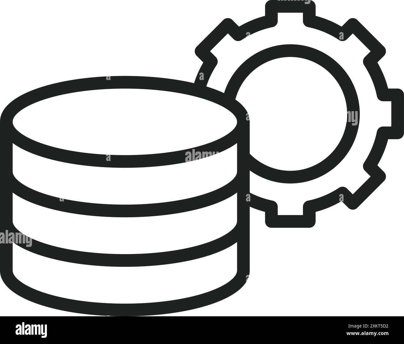 Database Management icon vector image. Suitable for mobile application ...