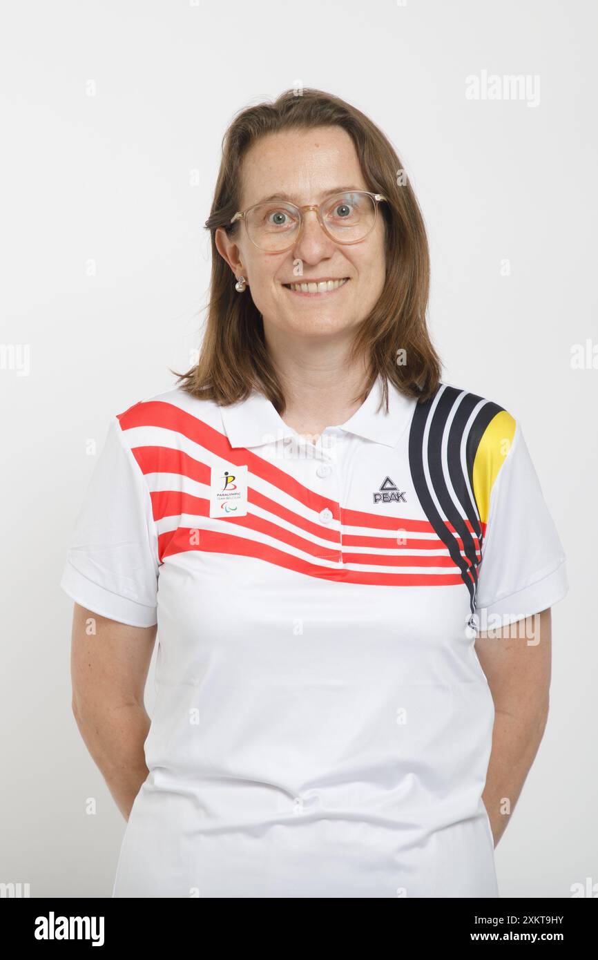 Brussels, Belgium. 19th July, 2024. Belgian Paralympian athlete Ellen ...