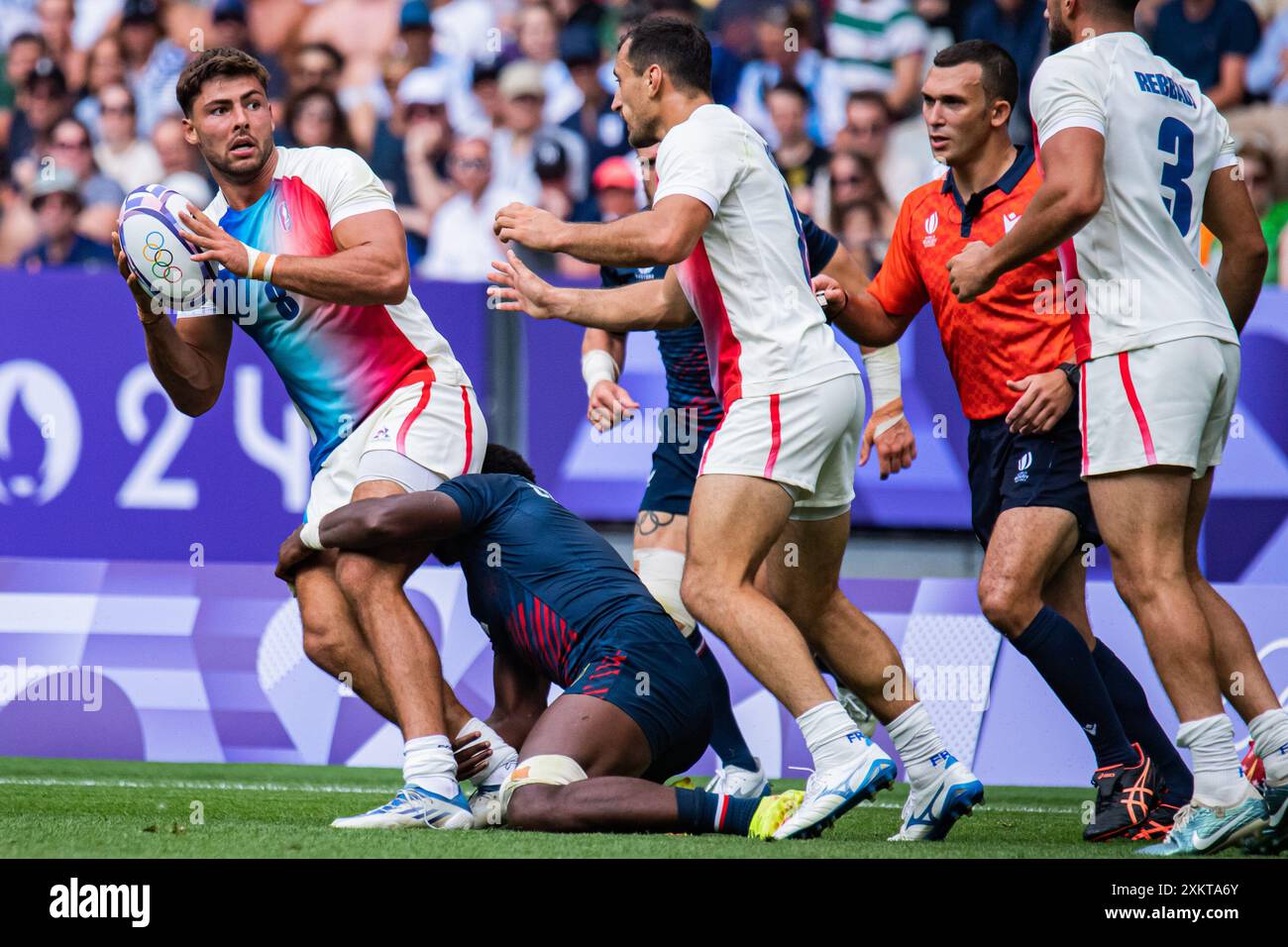Antoine Zeghdar (France), Rugby Sevens, Men's Pool C between France and ...