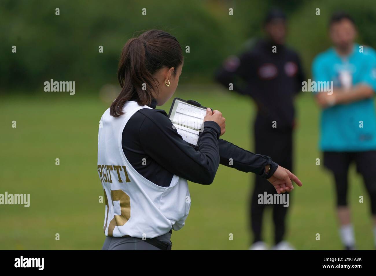 FlagaPalooza flag football tournament at Cheltenham 7s festival Stock ...