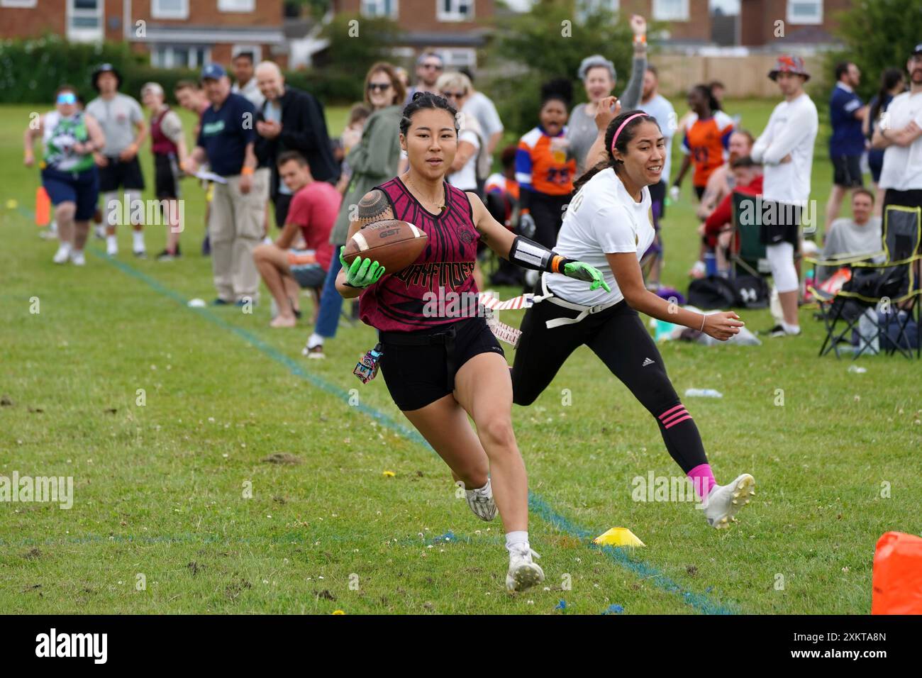 FlagaPalooza flag football tournament at Cheltenham 7s festival Stock ...