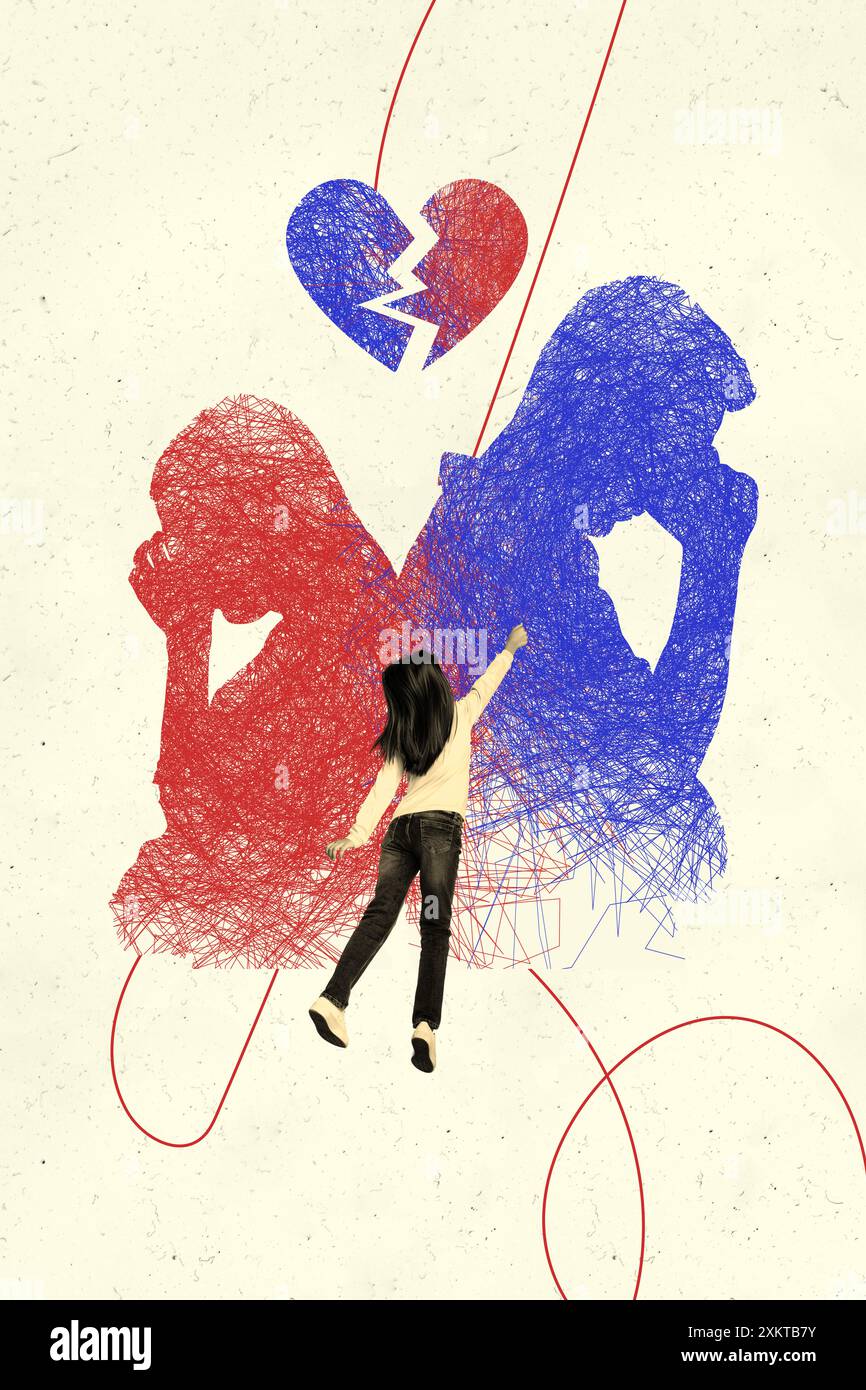 Vertical collage breakup relationship divorce separated heart collapse ...