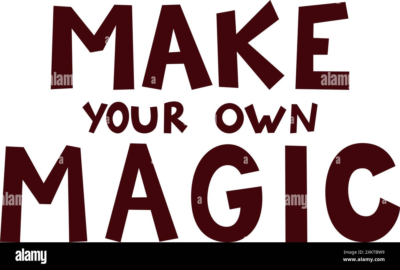 Make your own magic with this creative and decorative typography design ...