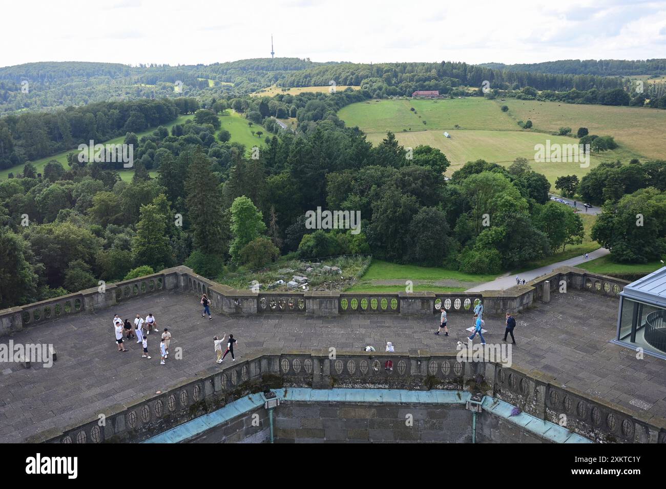 Kassel, Germany. 24th July, 2024. View from a window of Kassel's ...