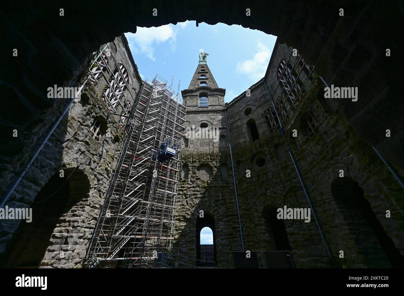 PRODUCTION - 24 July 2024, Hesse, Kassel: Kassel's landmark, the ...