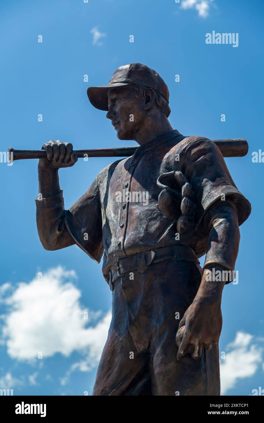 "The Player" (by sculptor George Lundeen), Coors Field, Denver ...