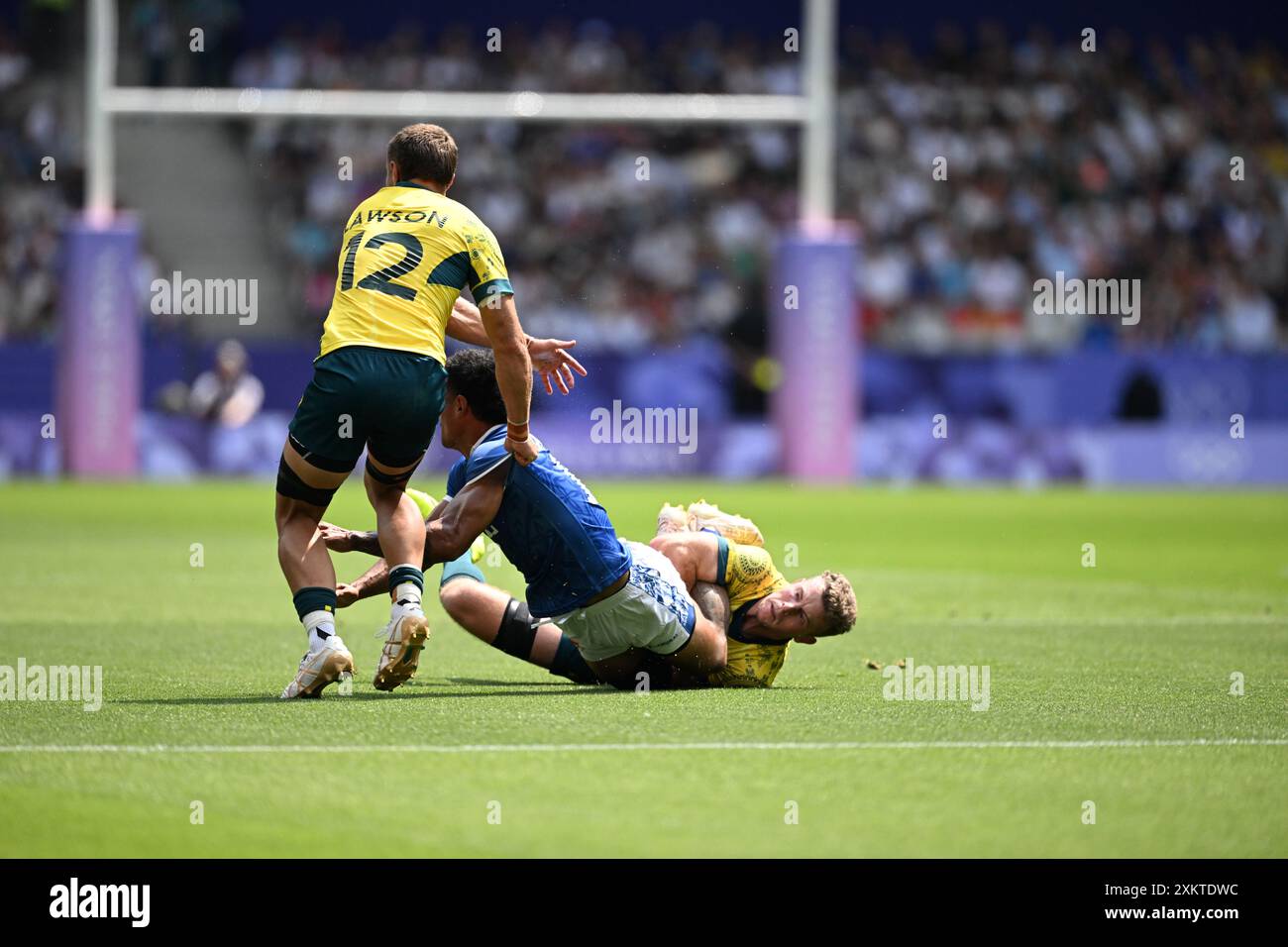 Paris-France, July 24, 2024, Paris2024 Olympic Games, Rugby, match at ...