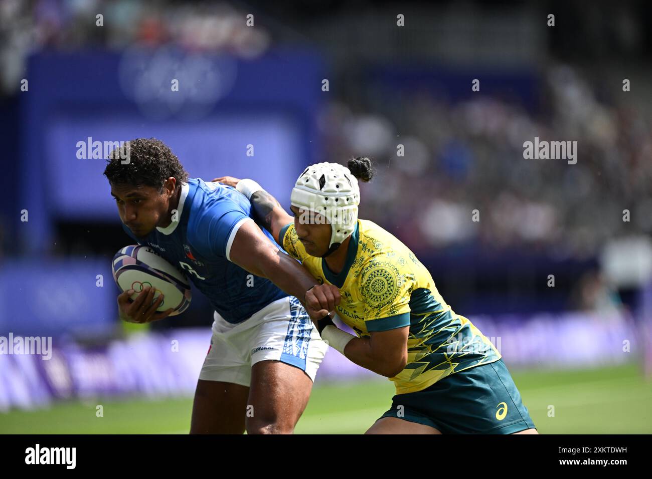 Paris-France, July 24, 2024, Paris2024 Olympic Games, Rugby, match at ...