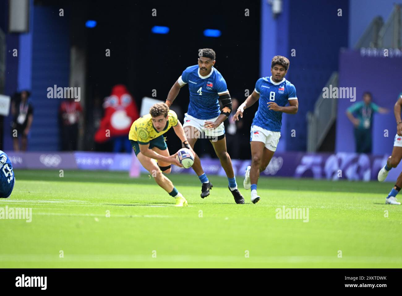 Paris-France, July 24, 2024, Paris2024 Olympic Games, Rugby, match at ...
