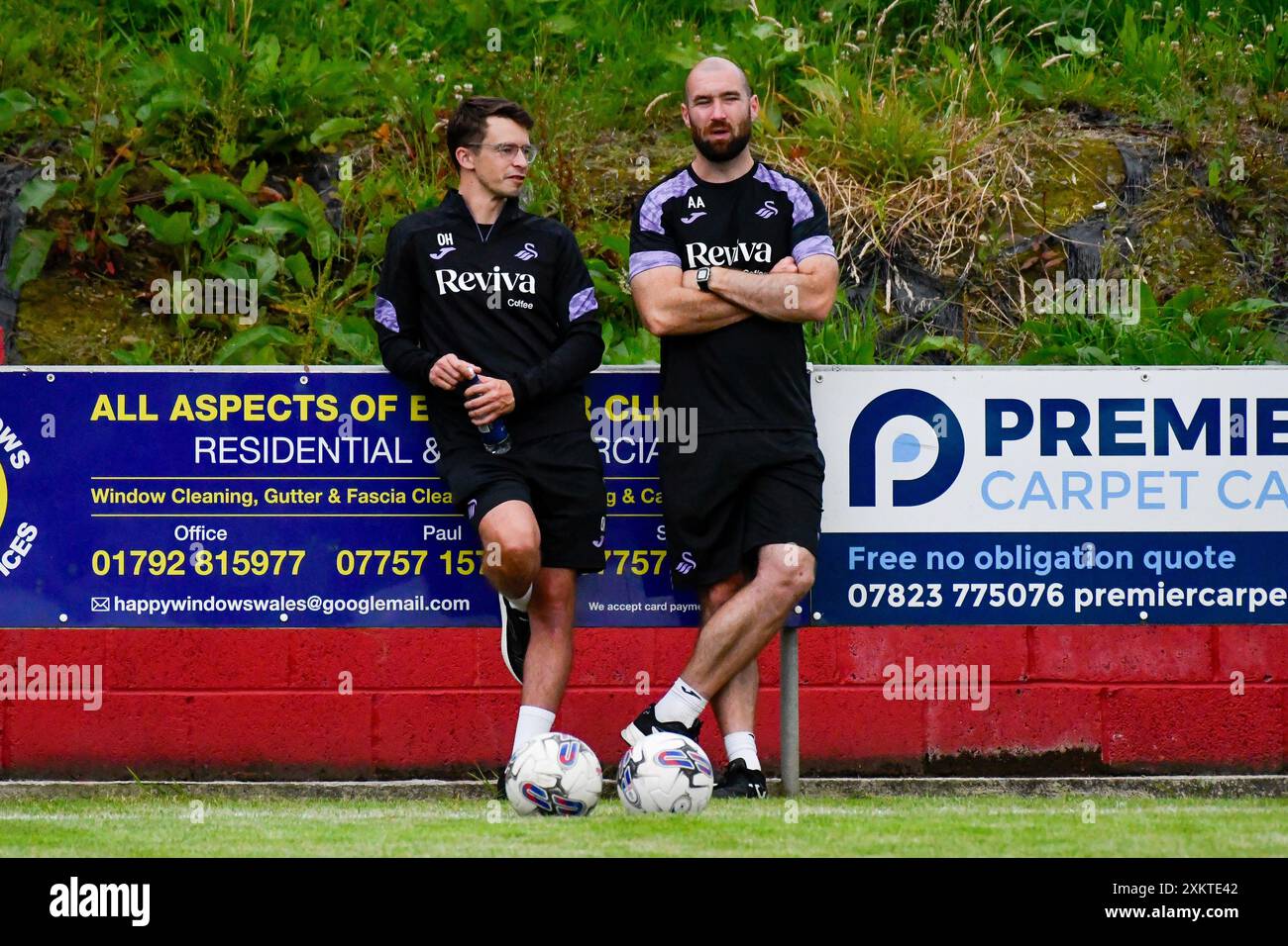 Briton Ferry, Wales. 23 July 2024. Owen Haswell Swansea City Academy ...