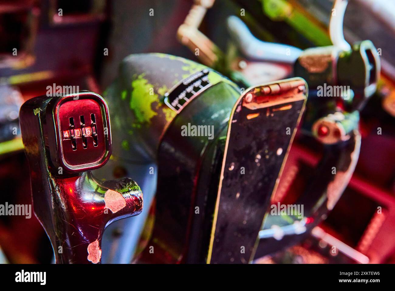 Vintage Pinball Machine Close-Up Motion Perspective Stock Photo - Alamy
