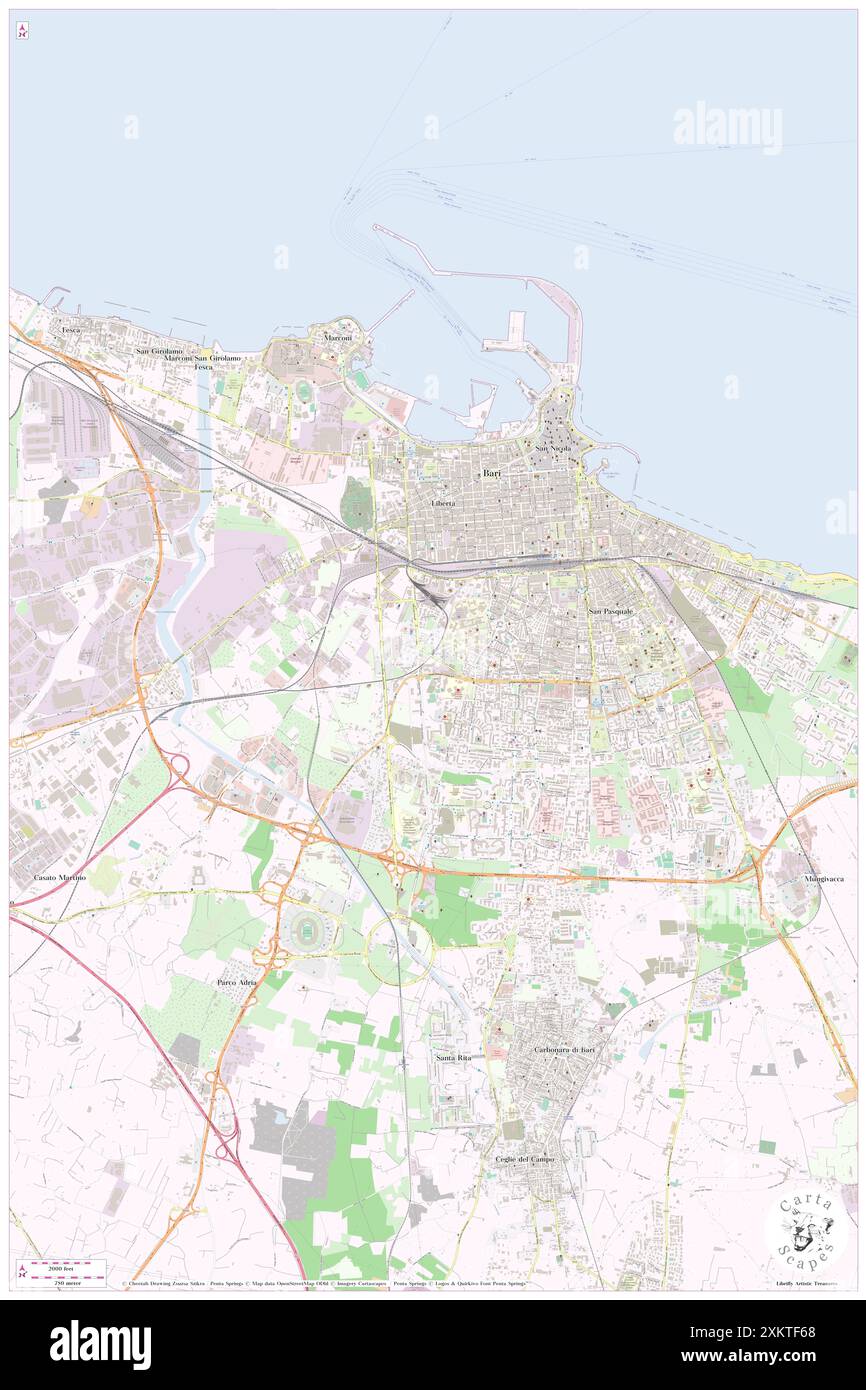 Fermata Bari Policlinico (FAL), Bari, IT, Italy, Apulia, N 41 6' 35 ...