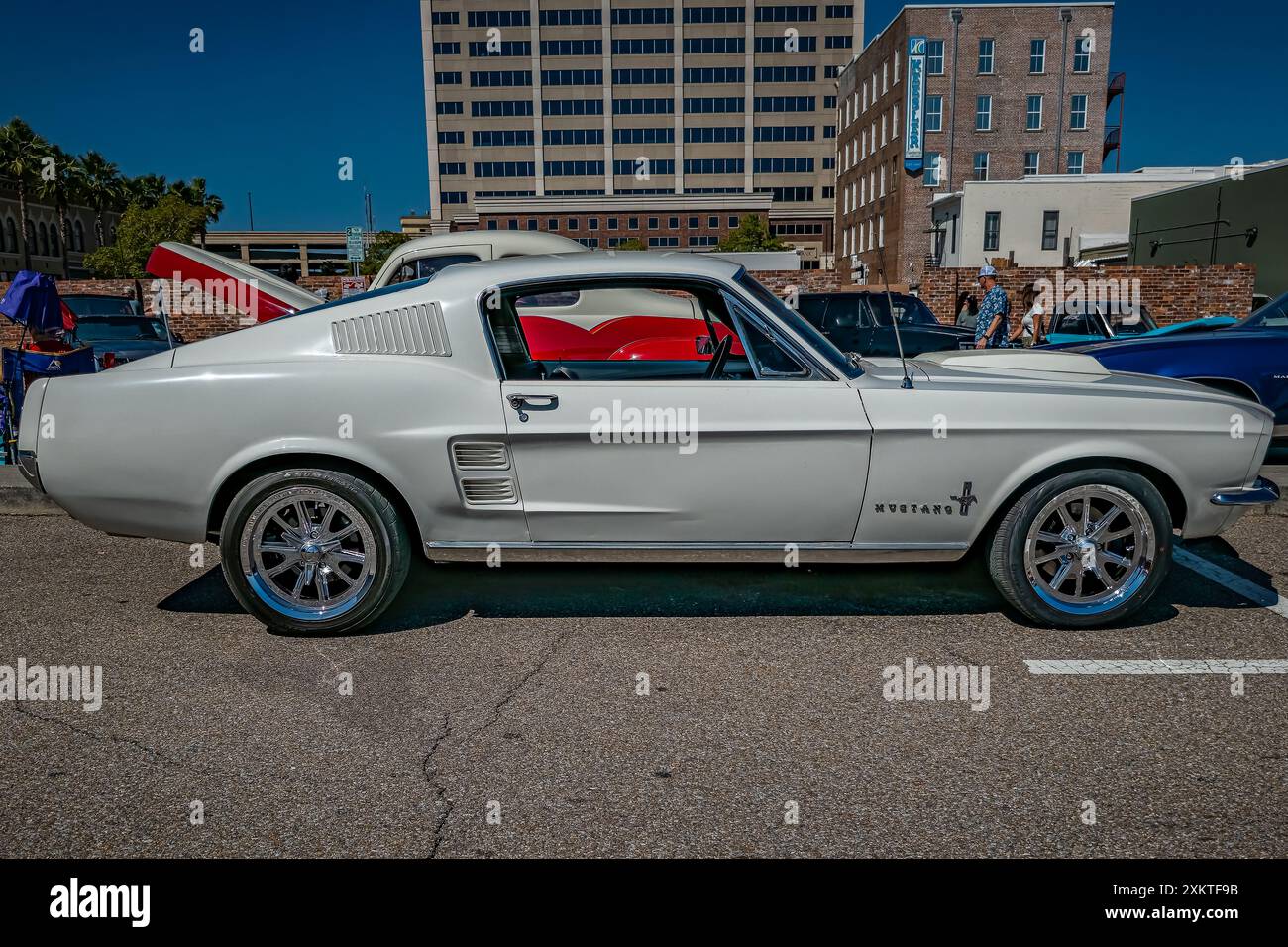Gulfport, MS - October 01, 2023: High perspective side view of a 1967 ...