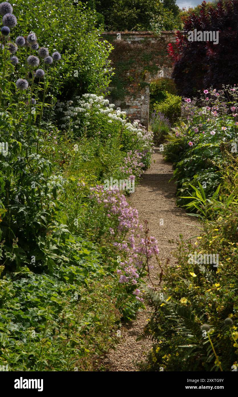 Rousham House Gardens and dovecot, Rousham, Oxfordshire,England Stock ...