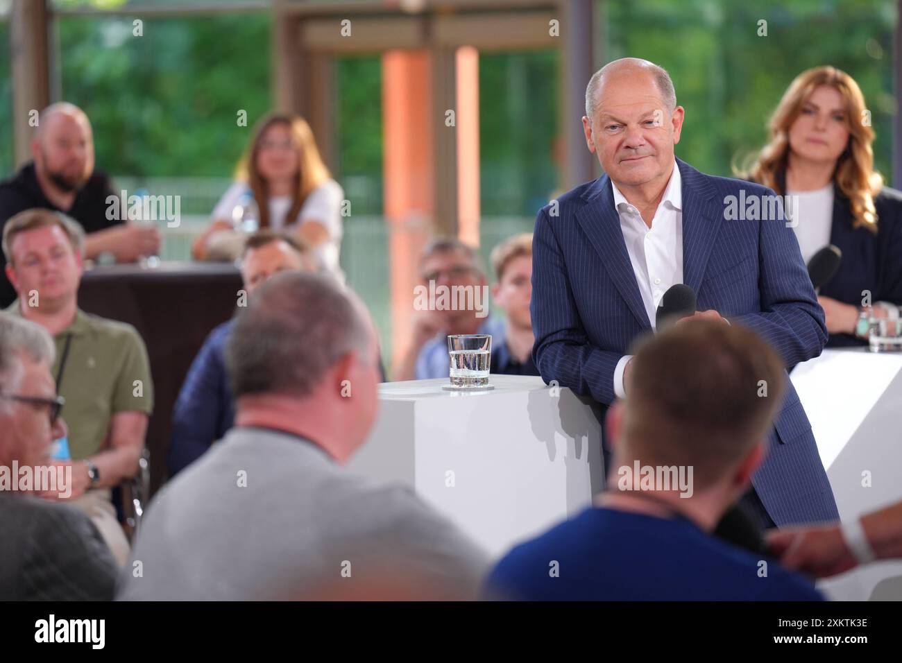 Bundeskanzler Scholz beim Kanzlergespraech in Saarbruecken Bundeskanzler Olaf Scholz beim ...
