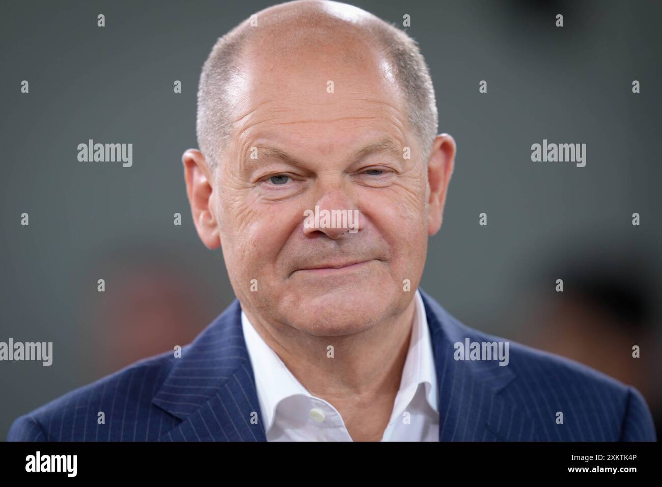 Bundeskanzler Scholz beim Kanzlergespraech in Saarbruecken Bundeskanzler Olaf Scholz im Portrait ...