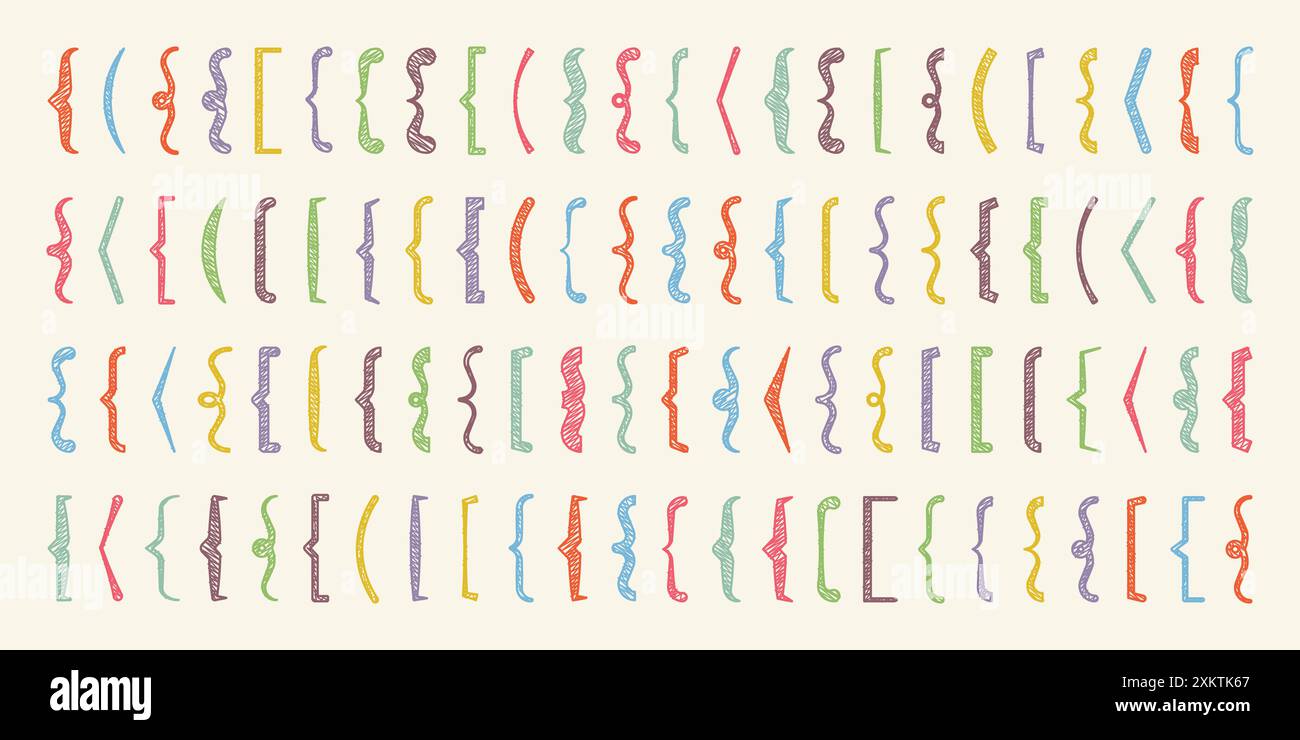 Shaded text brackets, colorful quotation box. Curly, square and corner ...