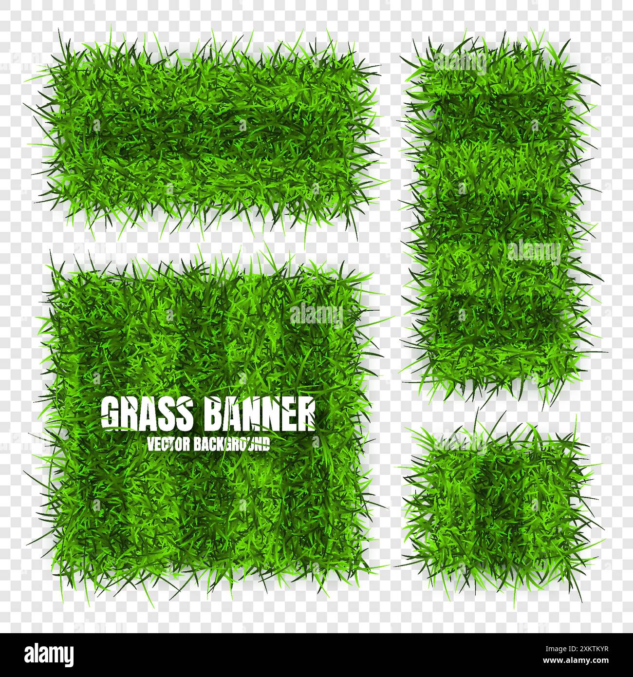 Green grass banners, background. Field, meadow texture, grassy ...
