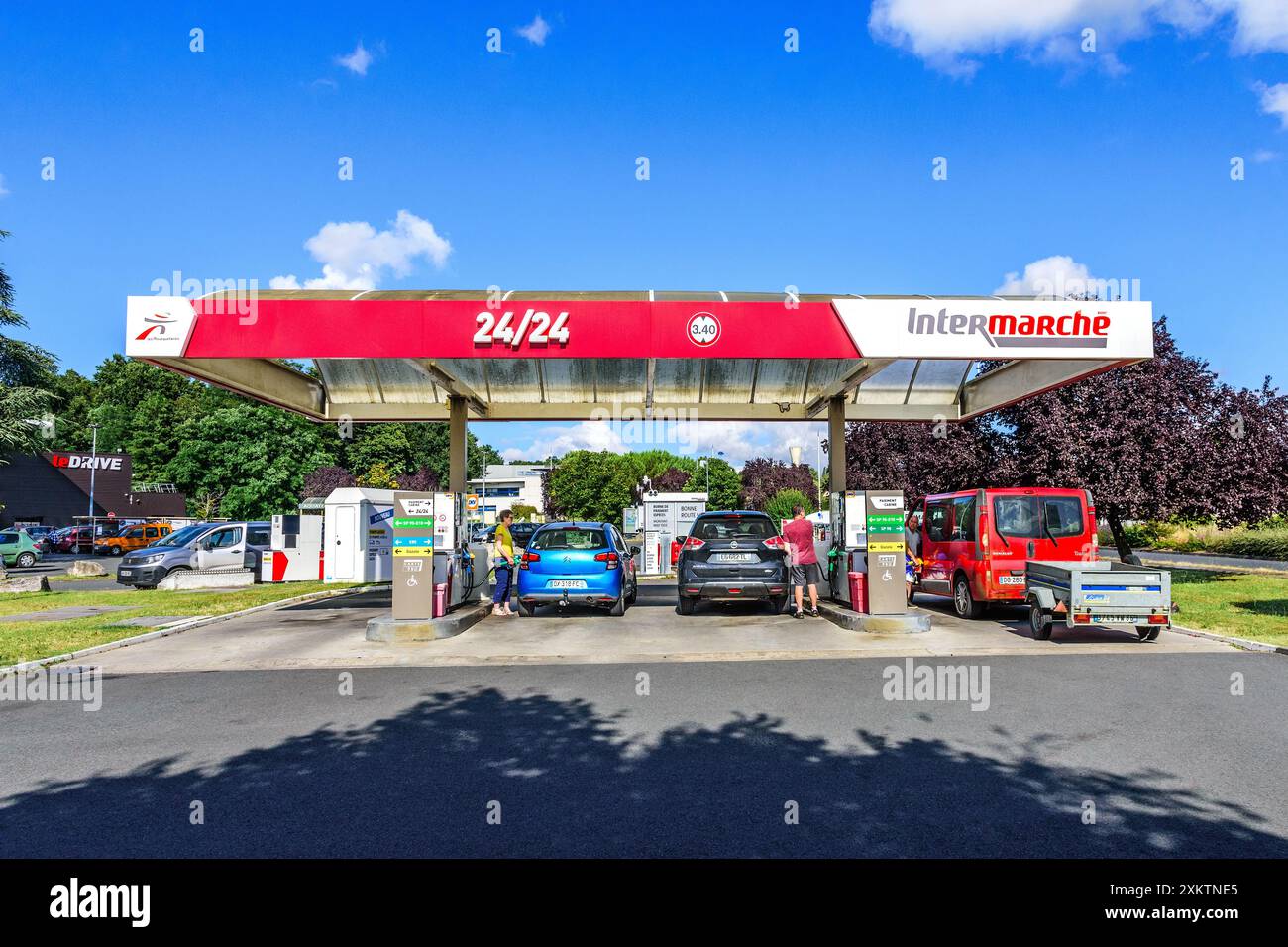 Intermarche petrol station hi-res stock photography and images - Alamy