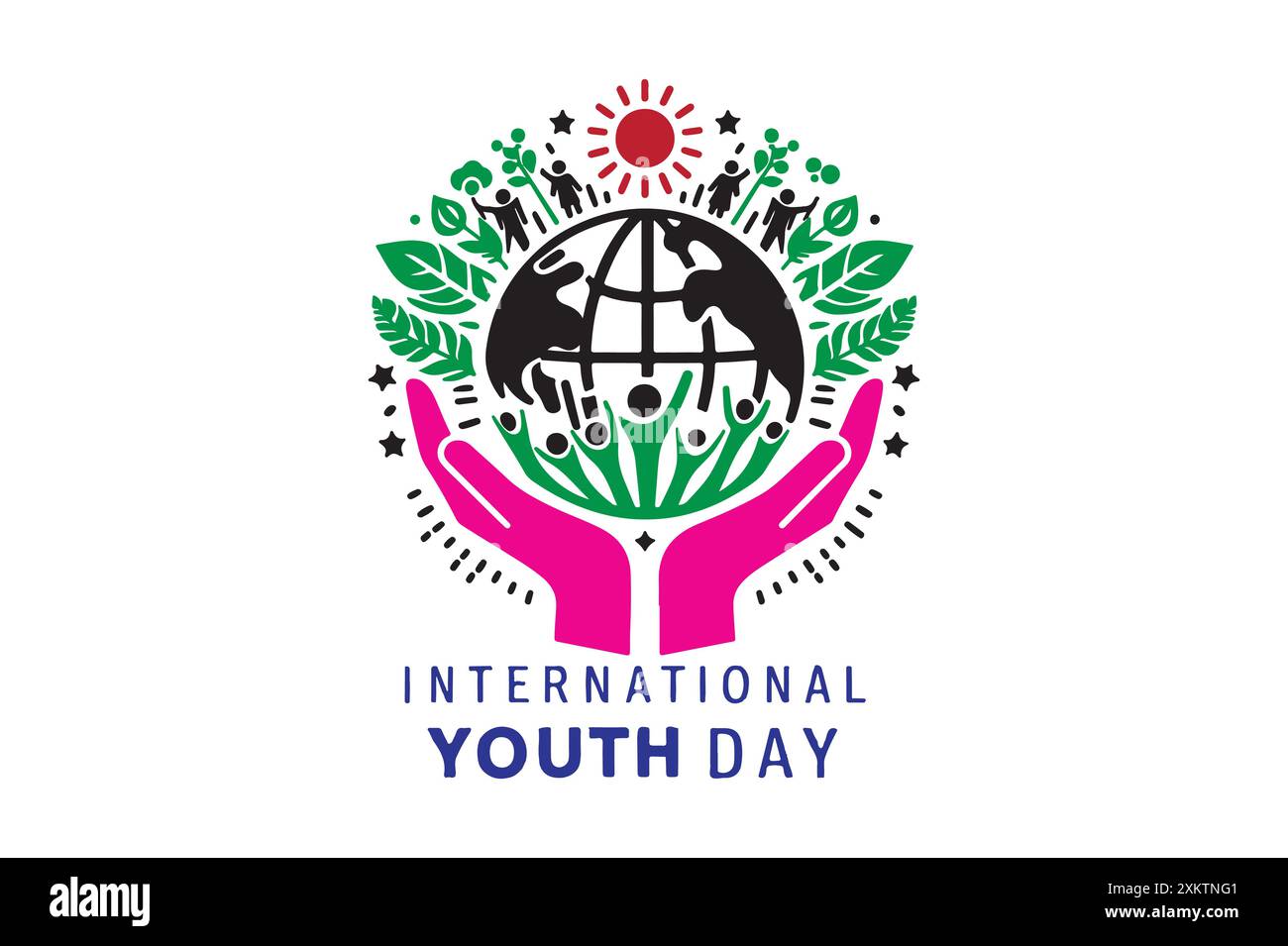 Youth day sticker hi-res stock photography and images - Alamy