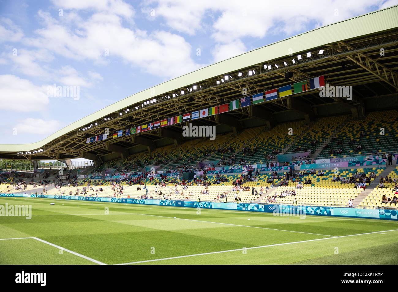 Nantes, France, July 24th 2024: General view inside the stadium before ...