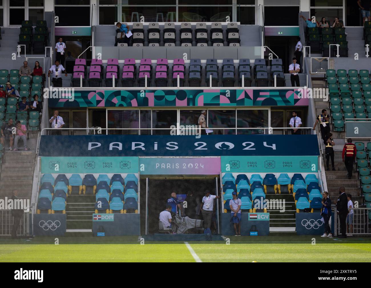 Nantes, France, July 24th 2024: General view inside the stadium before ...