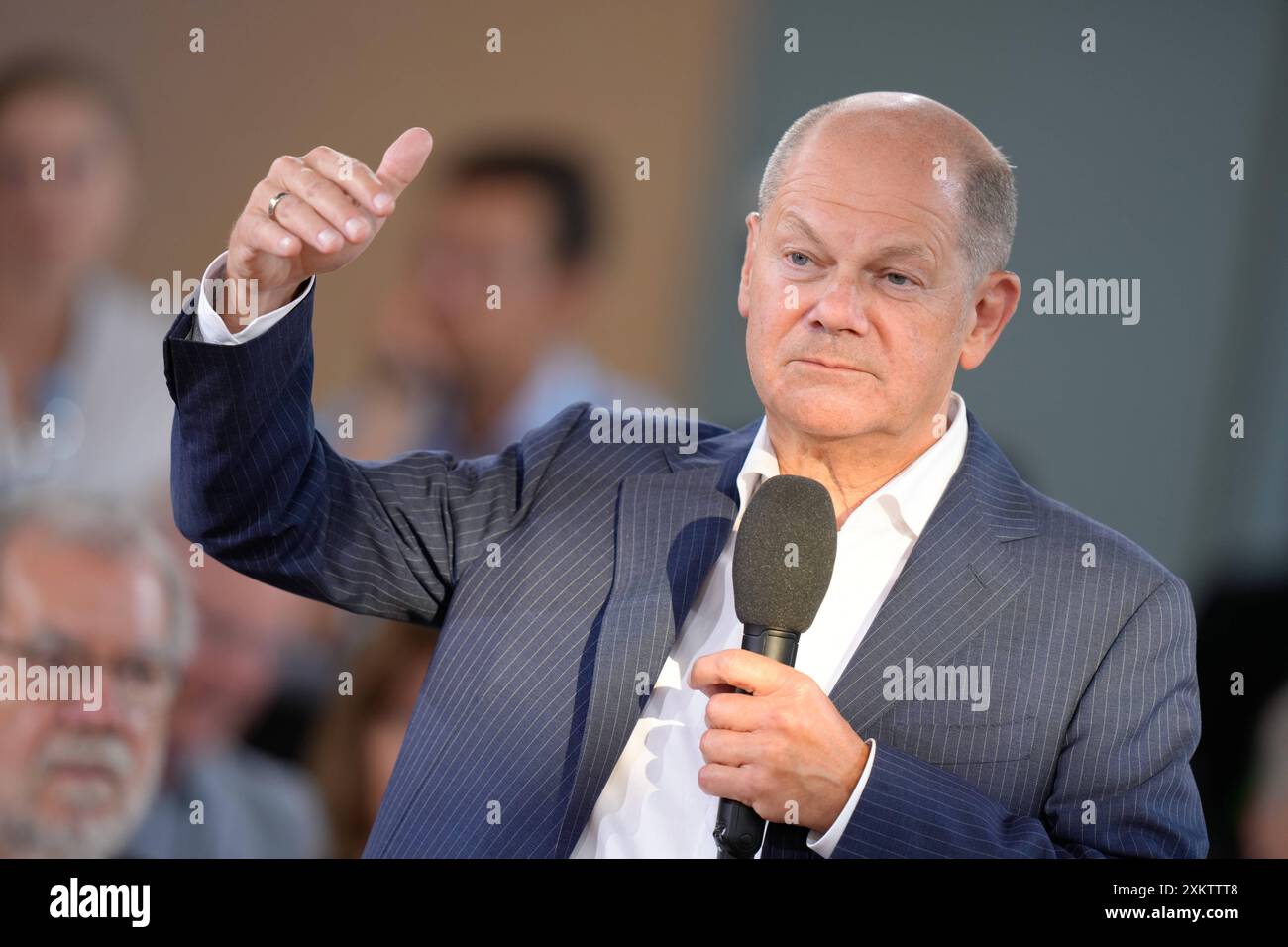 Bundeskanzler Scholz beim Kanzlergespraech in Saarbruecken Bundeskanzler Olaf Scholz im Portrait ...