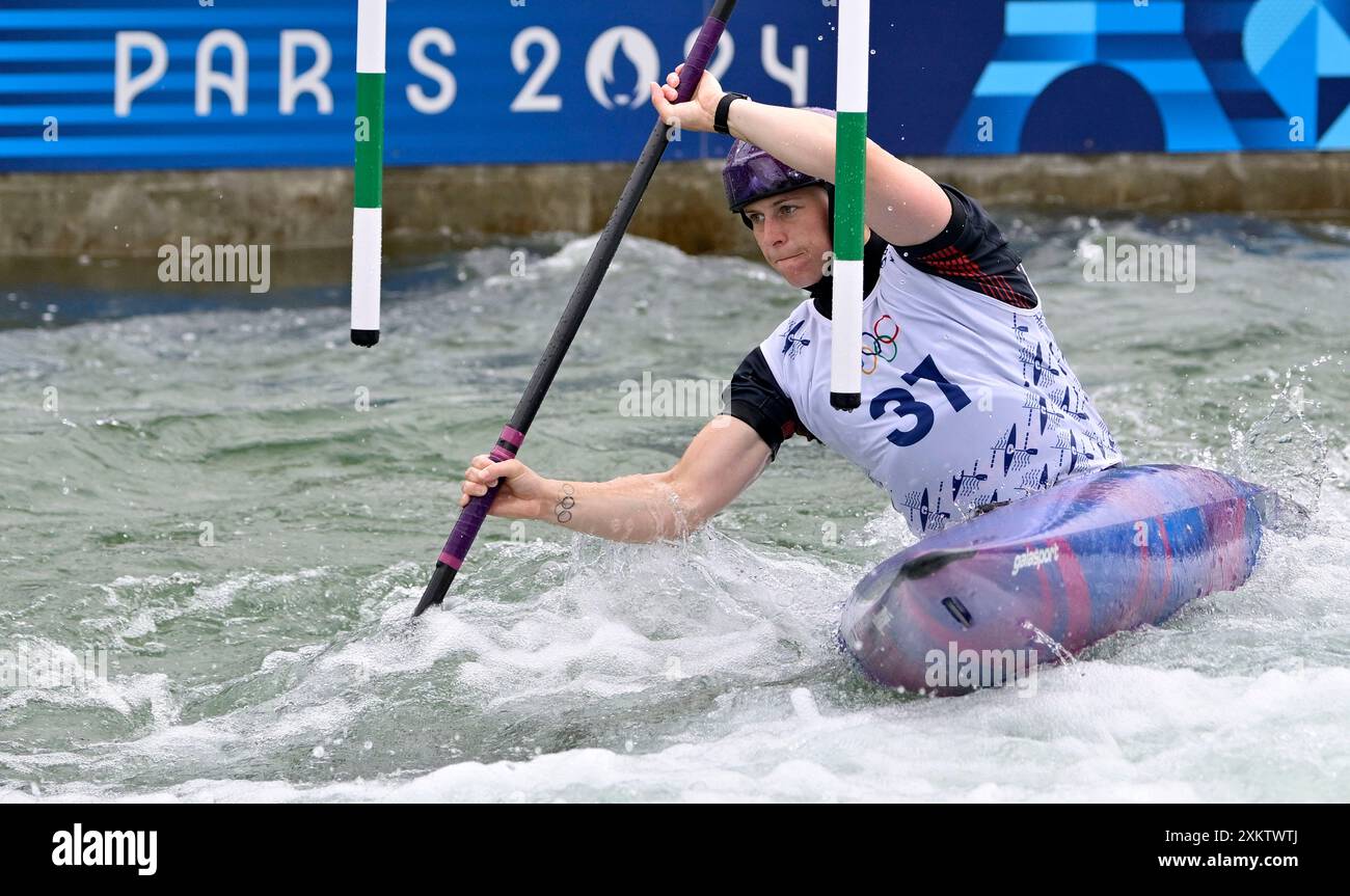 Paris, France. 24th July, 2024. Paris 2024 Olympic games. Canoe Slalom ...