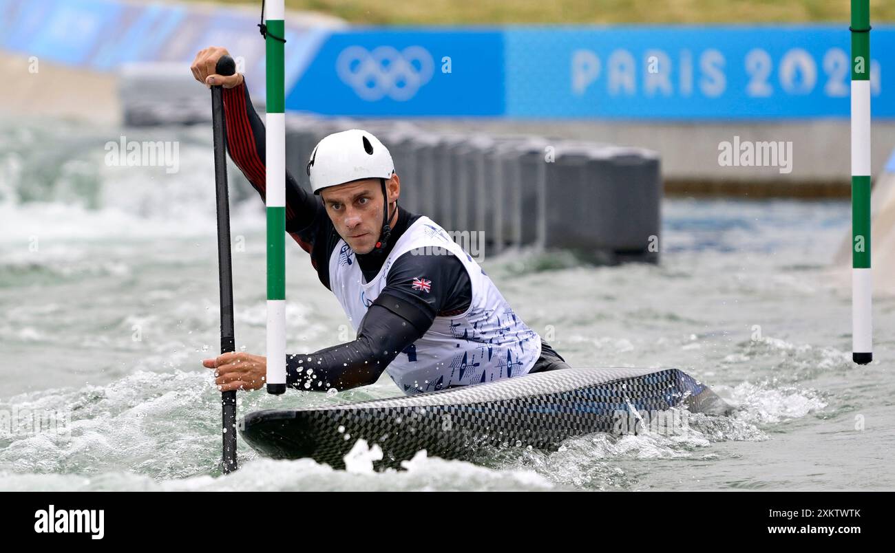 Paris, France. 24th July, 2024. Paris 2024 Olympic games. Canoe Slalom ...
