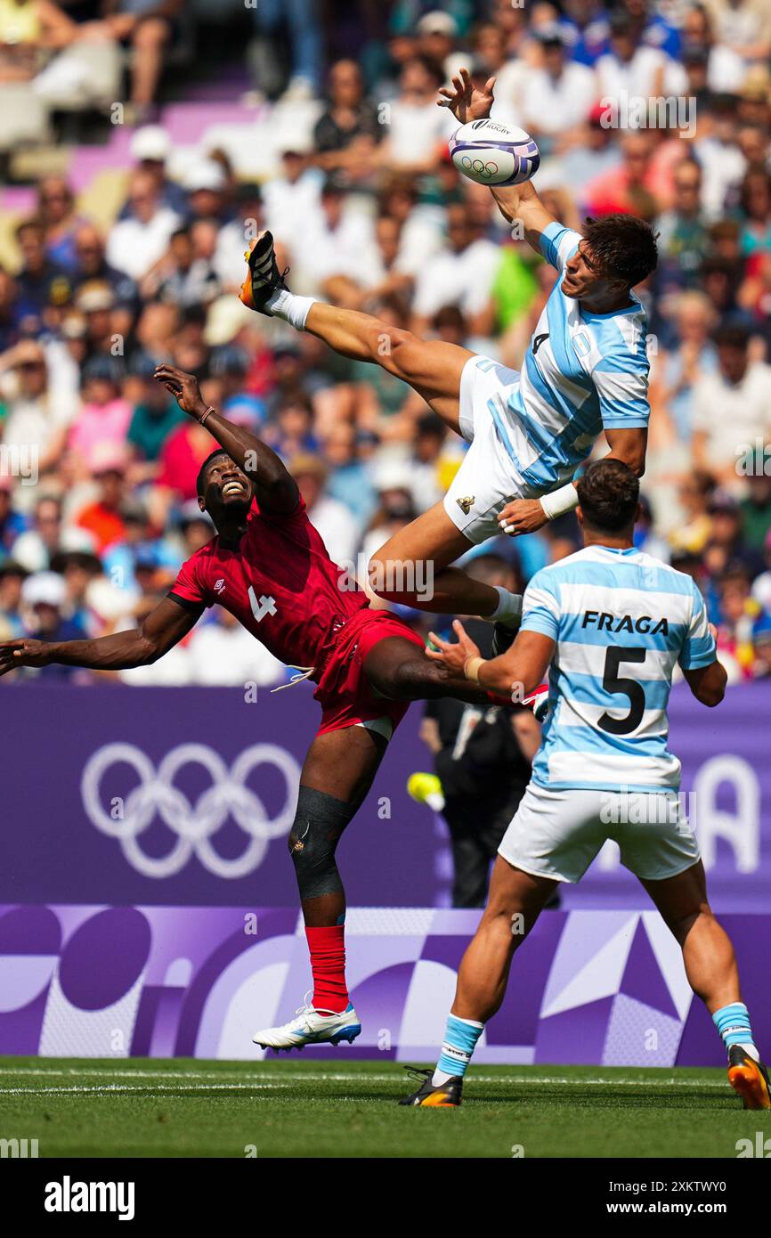 Paris, France. 24th July, 2024. Matteo Graziano (2nd R) of Argentina ...
