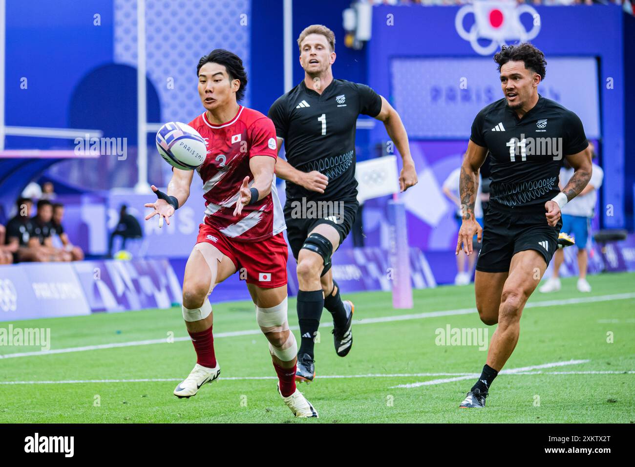Saint Denis, France. 24th July, 2024. Shotaro Tsuoka (Japan), Moses Leo ...