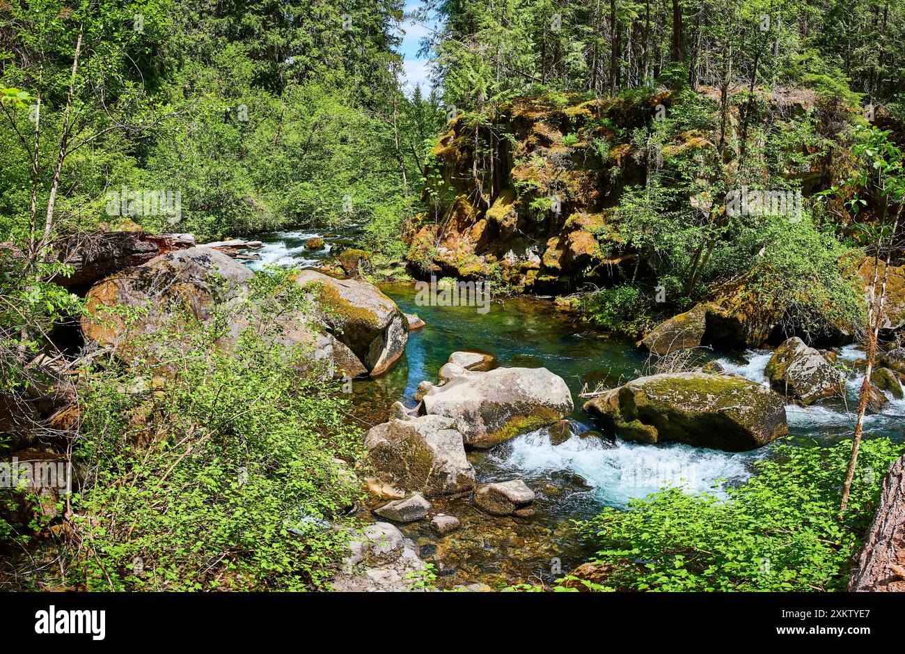 Serene mountain stream hi-res stock photography and images - Alamy