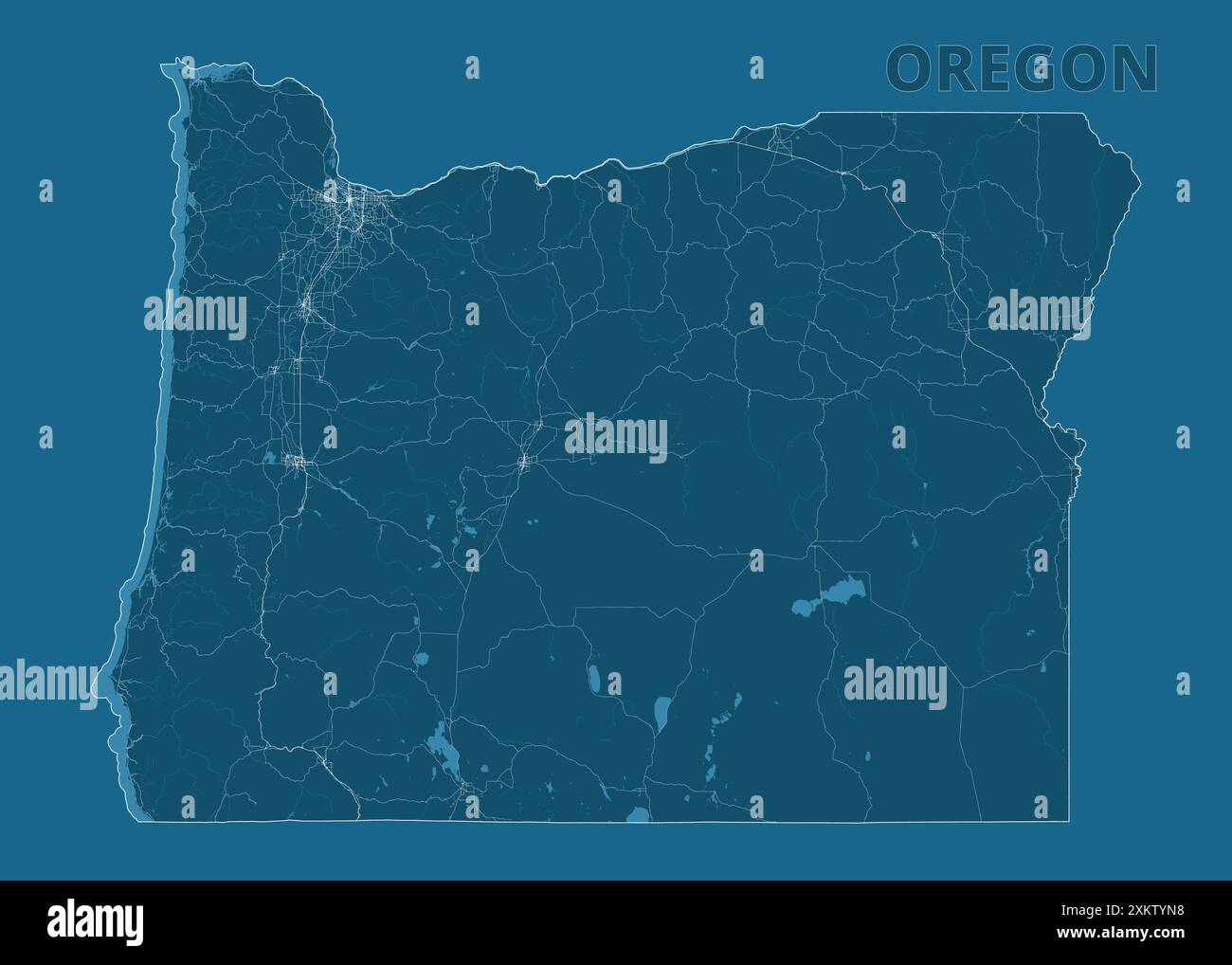 Highway oregon Stock Vector Images - Alamy