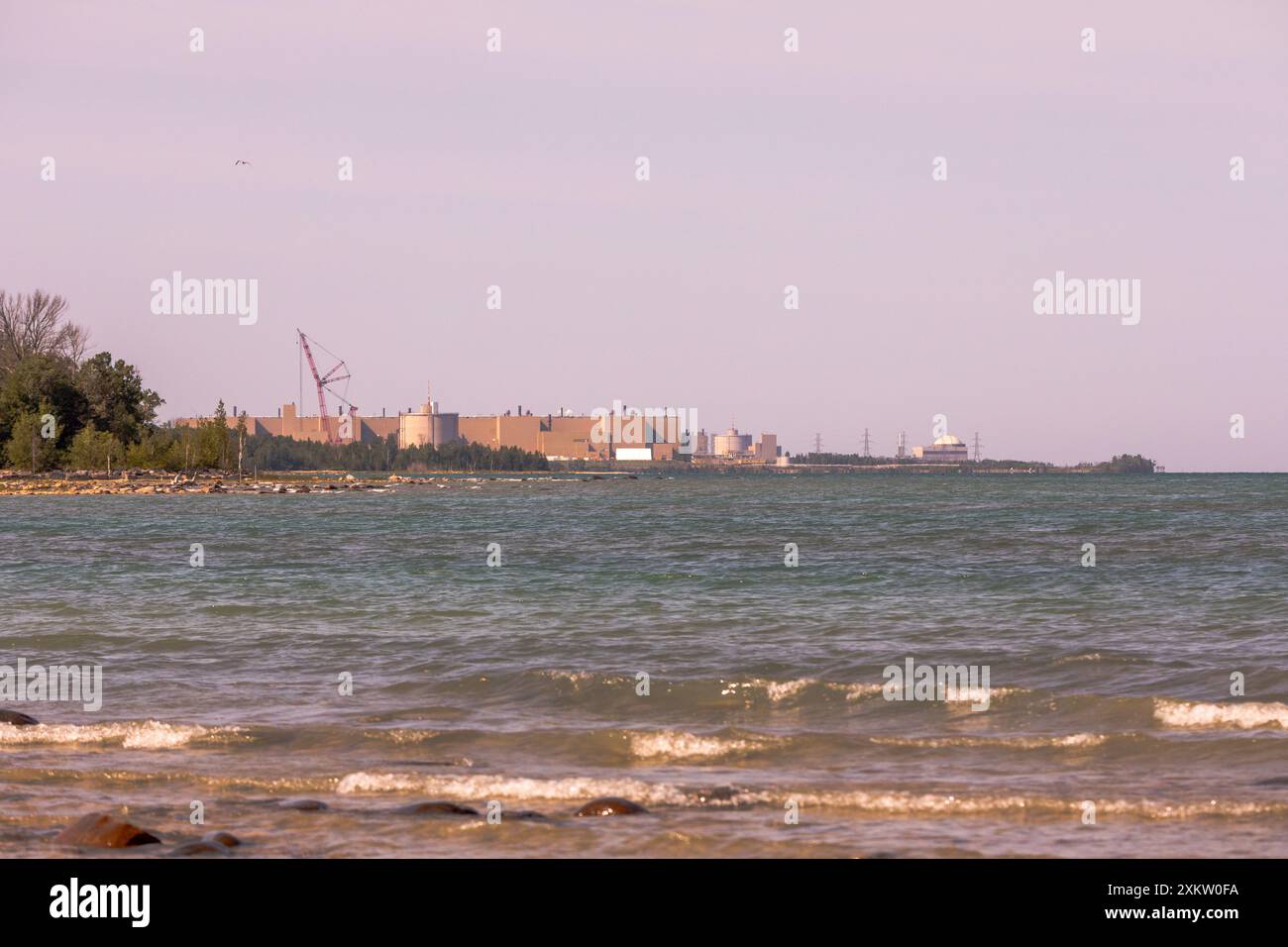 The Bruce Nuclear Generating Station is seen on the eastern shore of ...