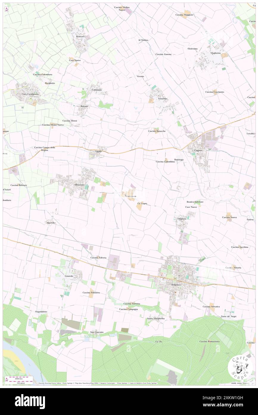 Map of montesano hi-res stock photography and images - Alamy