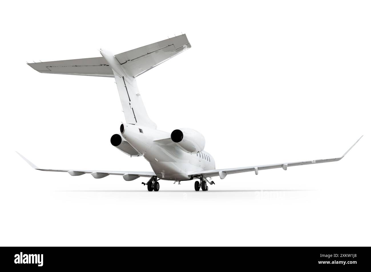 Modern luxury private jet isolated on white background Stock Photo - Alamy