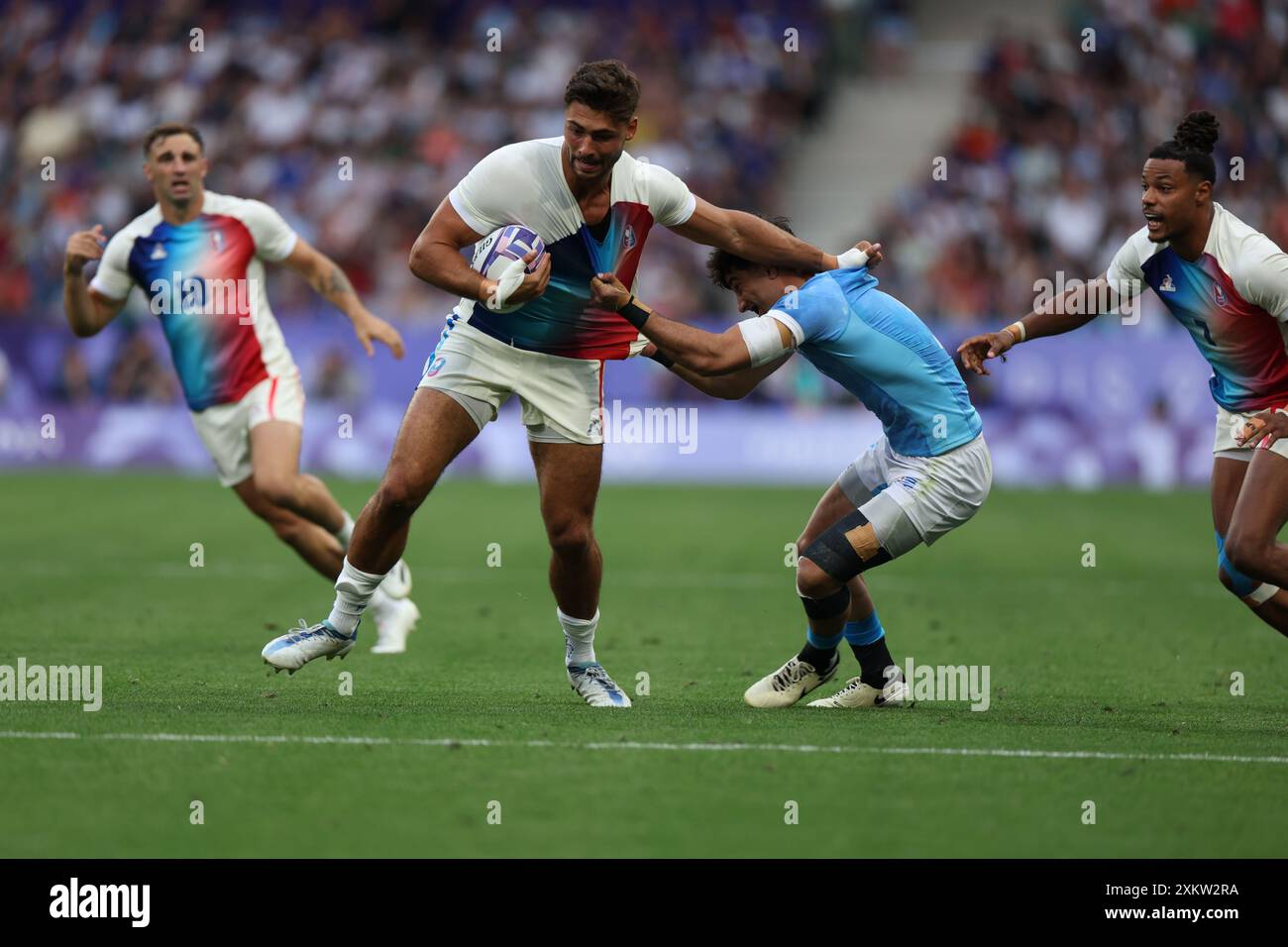Julien Mattia/Le Pictorium - Rugby a 7 - Paris 2024 - France, Uruguay ...