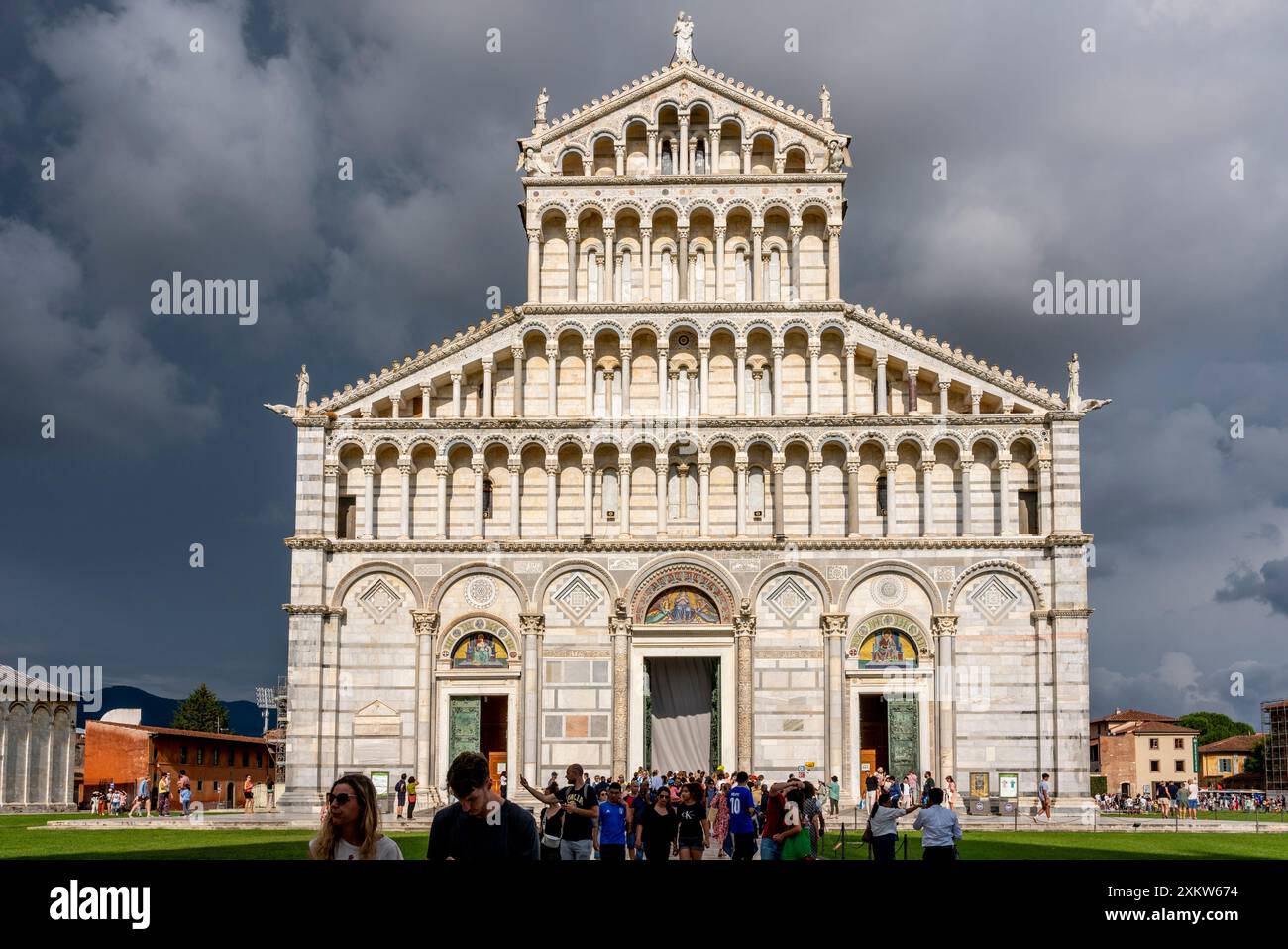The Duomo (Cathedral), Field of Miracles, Pisa, Tuscany, Italy Stock ...