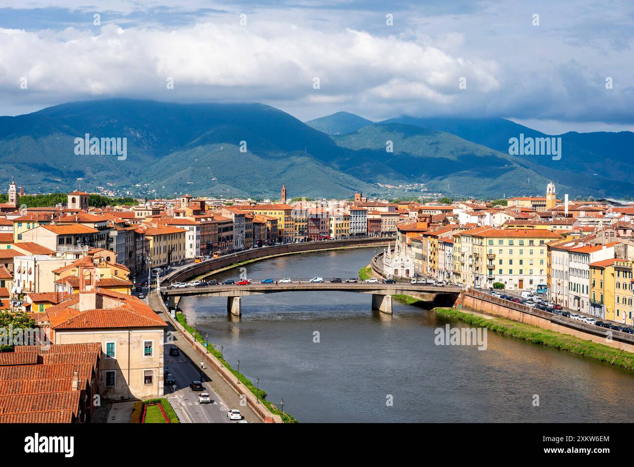 Aerial view pisa arno river hi-res stock photography and images - Alamy