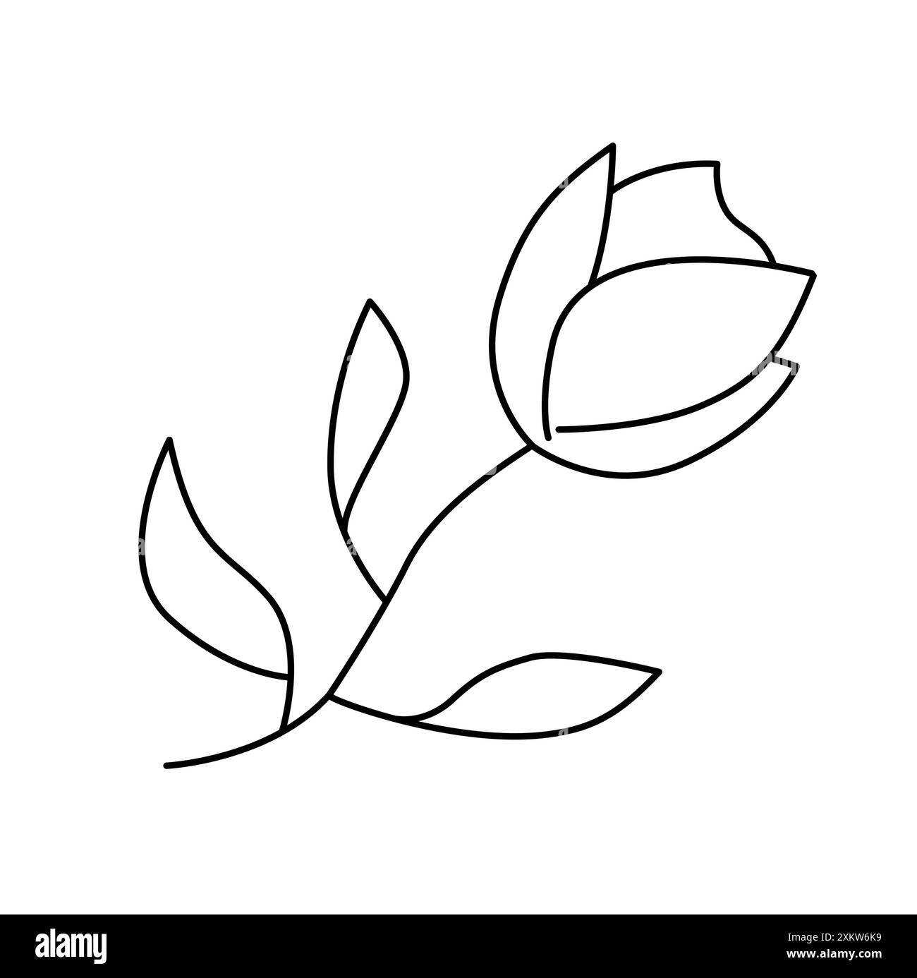 Easy Abstract Flower Drawing