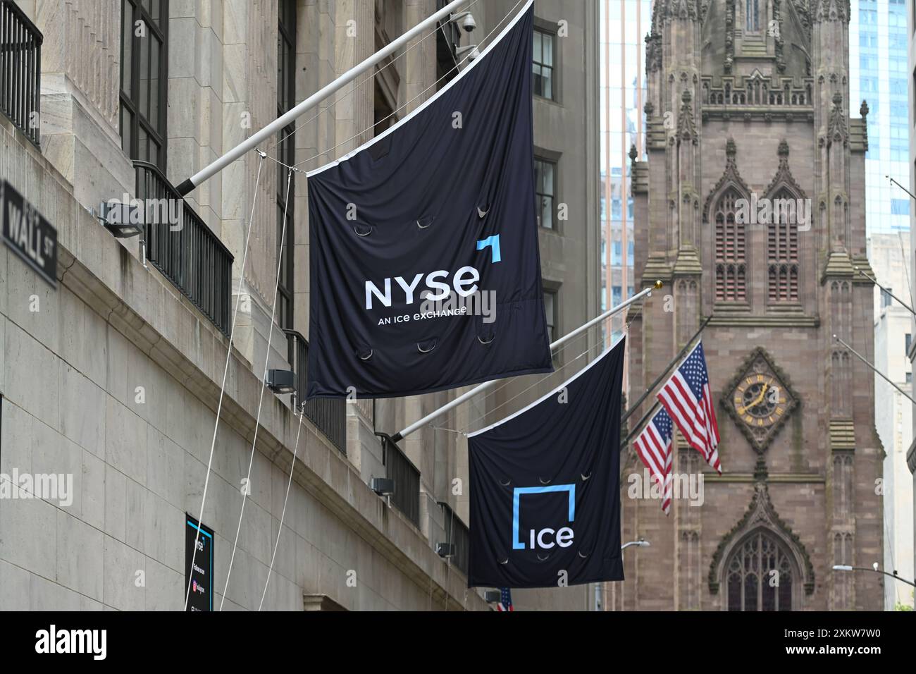 The New York Stock Exchange (NYSE) on July 24, 2024 in New York City ...