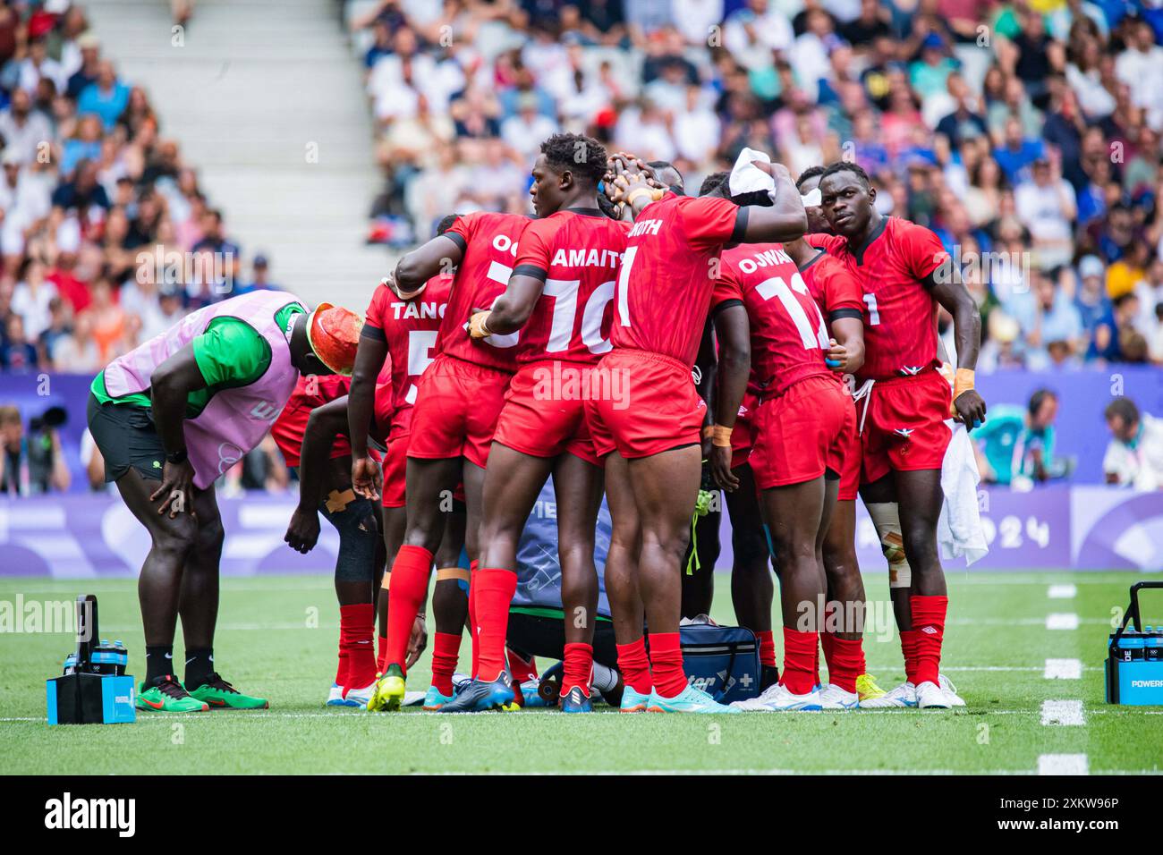 Kenya Team, Rugby Sevens, Men's Pool B between Argentina and Kenya ...