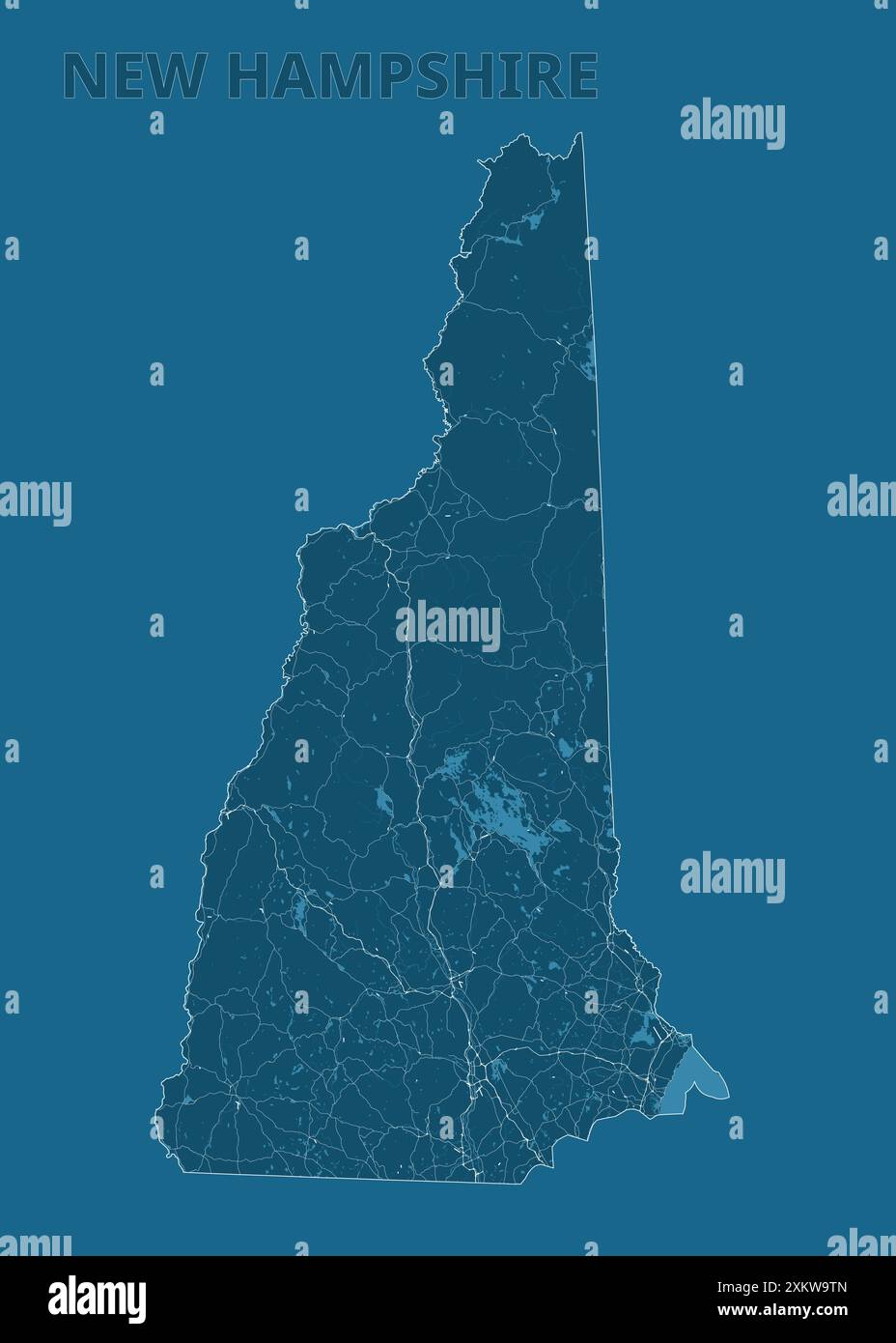 Sketch new hampshire map hi-res stock photography and images - Alamy