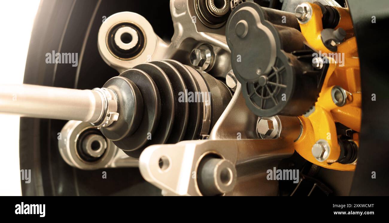 Car suspension. Technical images of structure of car spare parts. Such ...