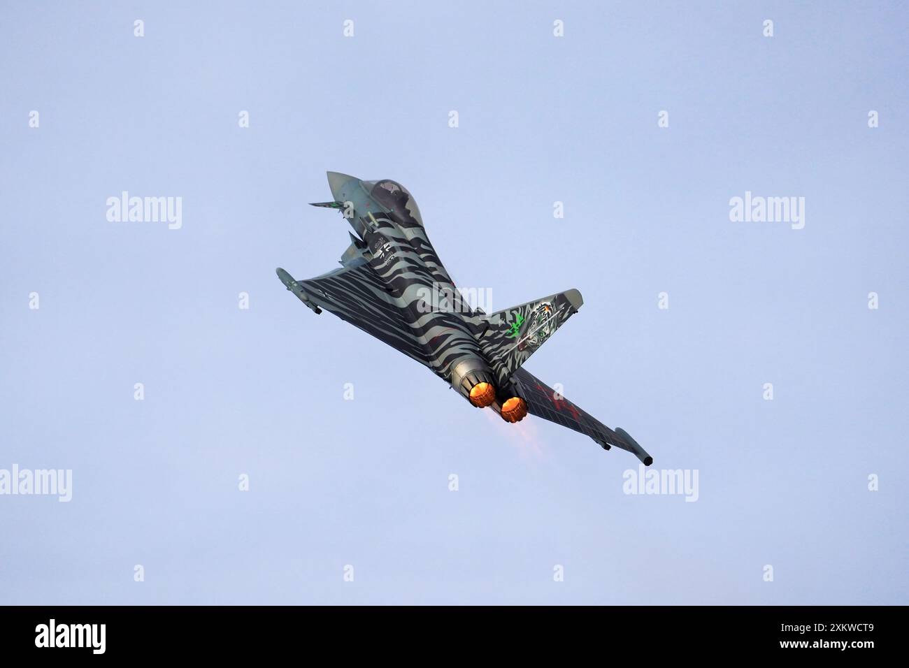 Eurofighter EF2000 of the German Air Force displays at the Royal ...