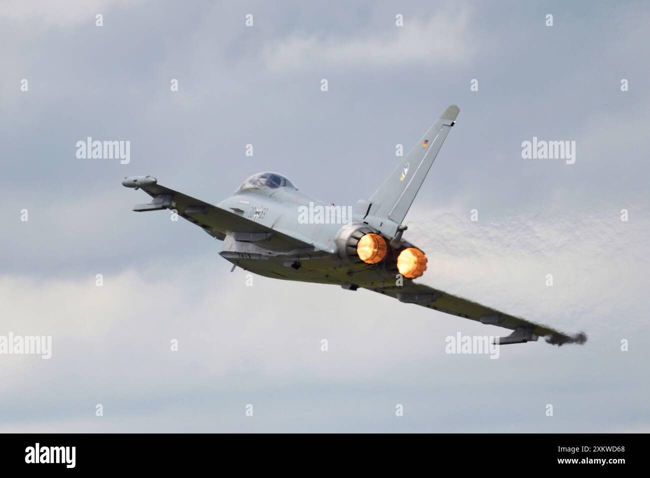 Eurofighter EF2000 of the German Air Force displays at the Royal ...