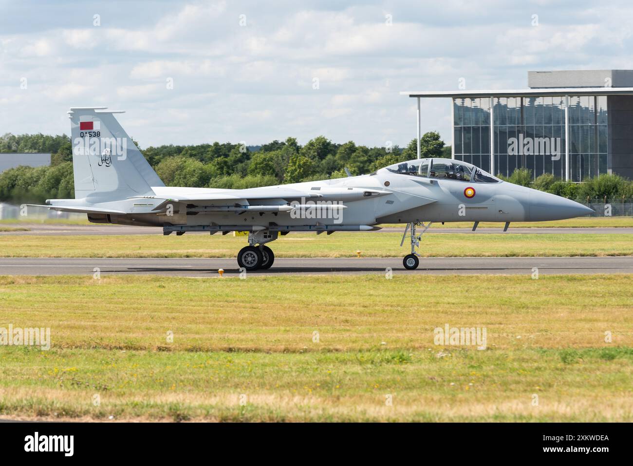 Boeing F-15QA (Qatar Advanced) Ababil at the Farnborough International ...