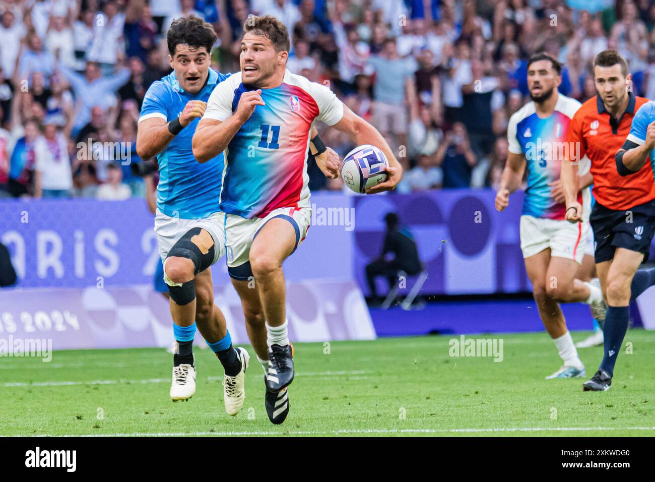 Antoine Dupont (France), Rugby Sevens, Men's Pool C between France and ...