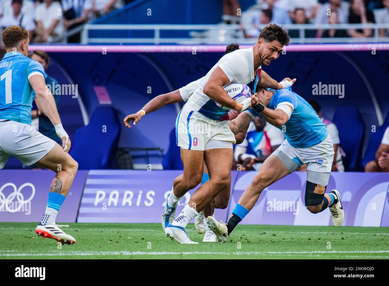 Antoine Zeghdar (France), Rugby Sevens, Men's Pool C between France and ...