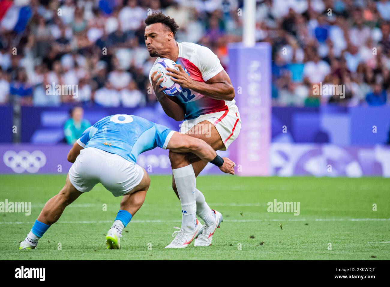 Jordan Sepho (France), Rugby Sevens, Men's Pool C between France and ...
